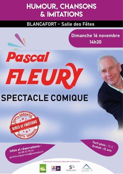 Pascal Fleury, Comédien, Humoriste, Imitateur - Blancafort - (18410 ...