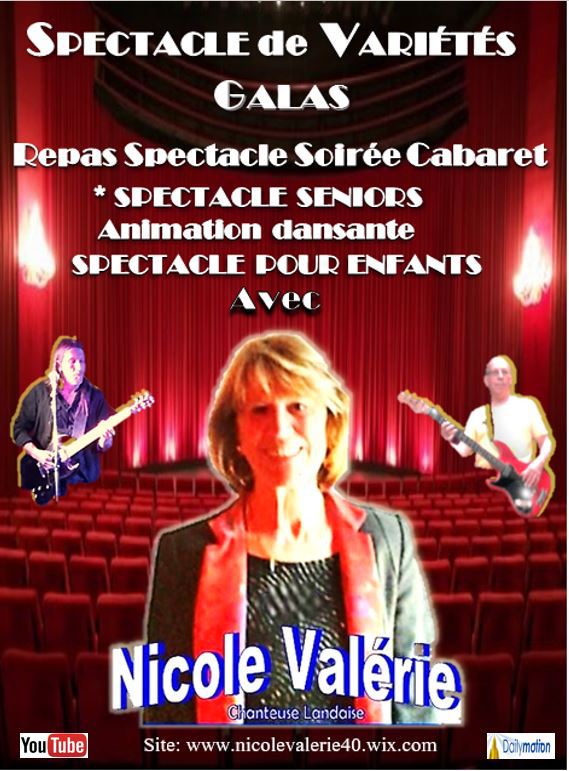 NICOLE VALERIE - SPECTACLE 100% CHANSONS FRANCAISES - Soustons - (40140)
